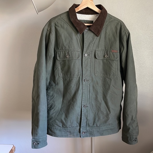 Woolrich | Jackets & Coats | Woolrich Mens Dark Brown Telluride Sherpa ...